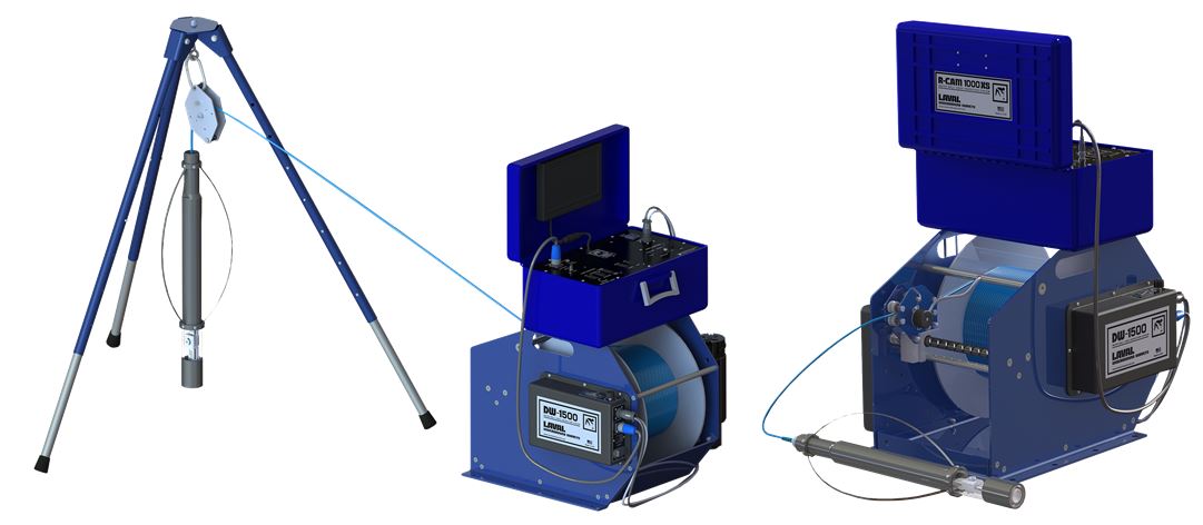 Laval DW-2000 Downhole Video camera Winch; Well Camera; video ...