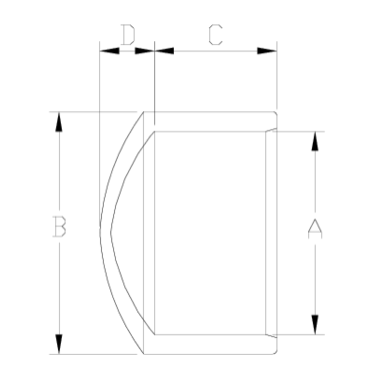 End Cap for PVC Metric Pipe | Geoquip | WRAS Approved