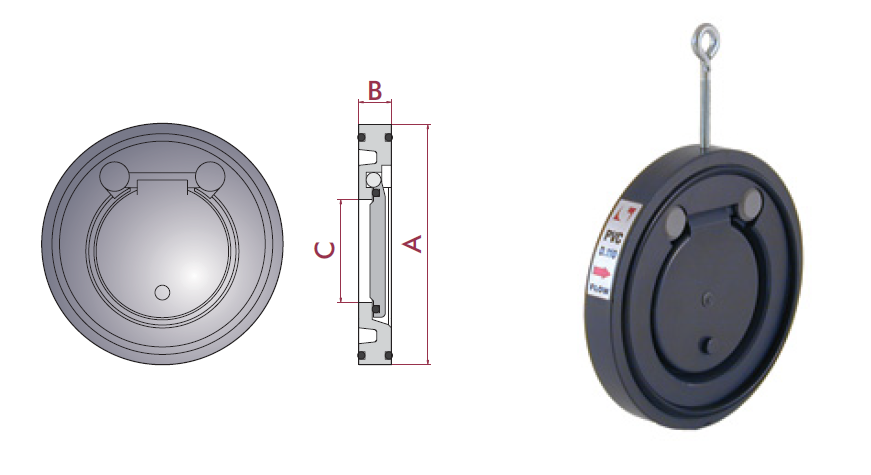 PVC Valves | PVC Wafer Check Valves with EDPM seals