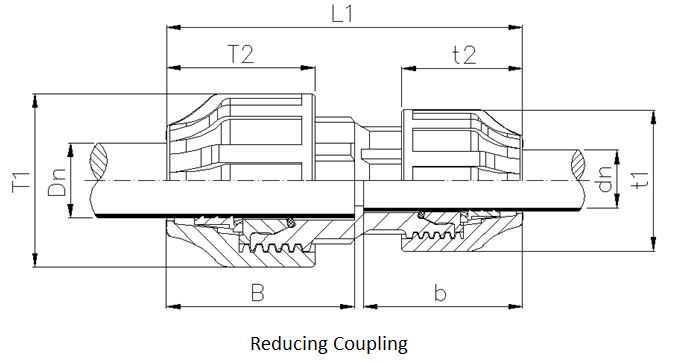 Premium Plast MDPE Reducing Couplers - Geoquip Water Solutions