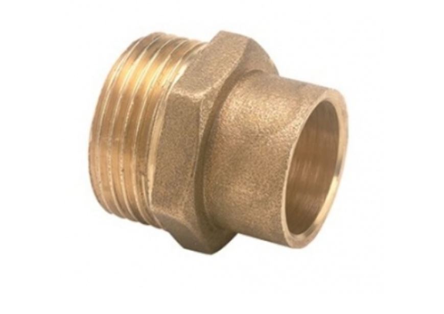 End Feed Brass Male Connector Pipe Fitting - Geoquip Water Solutions
