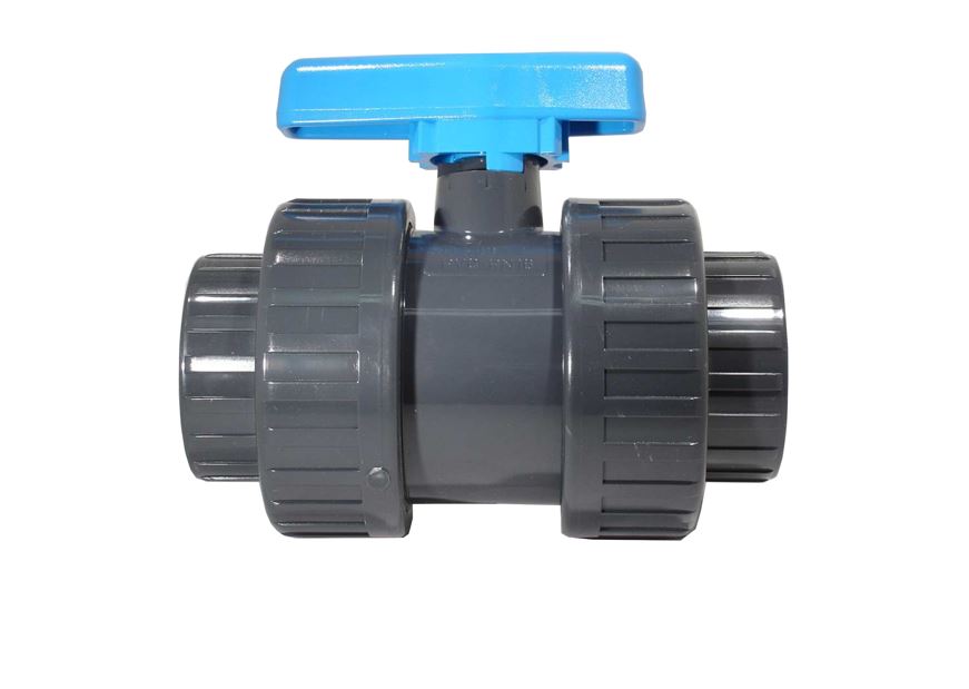 PVC Solvent Cement Double Union Ball Valves (Imperial) - Geoquip