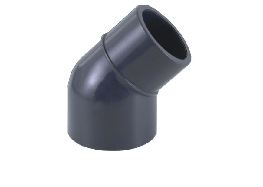 PVC Water Pipe Reducing Elbow 45' - Geoquip