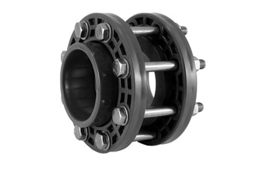 PVC Butterfly Valve kit in imperial sizes with stub flange