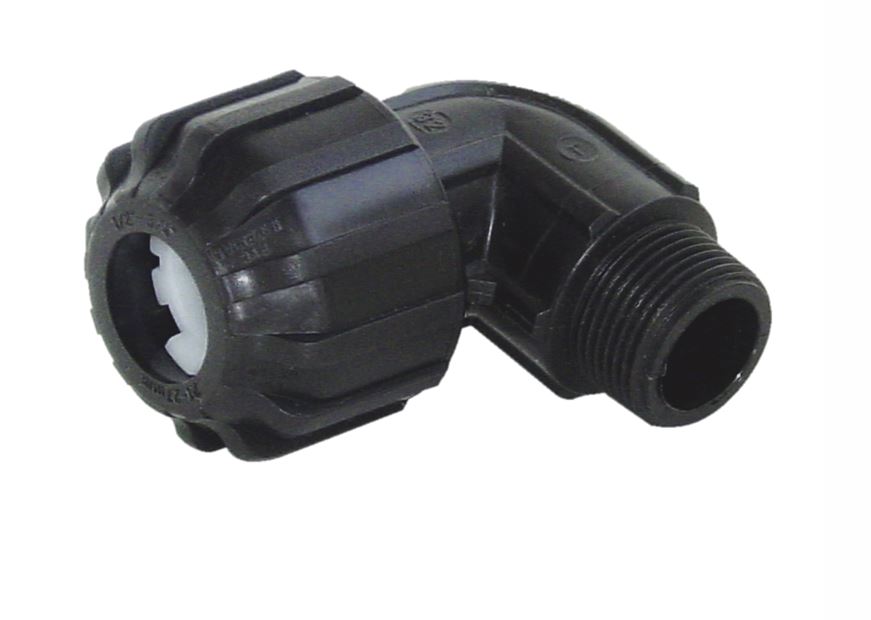 Premium Plast MDPE Universal Transition Male 90° Elbows - Geoquip
