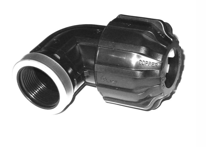 Premium Plast MDPE Universal Transition Female 90° Elbows - Geoquip