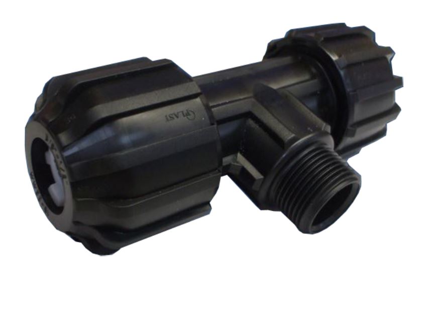 MDPE Universal Transition Repairing 90° Male Tee - Geoquip