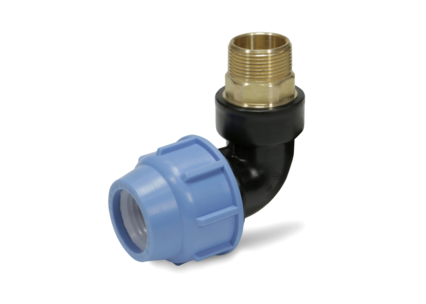 Blueseal 16 90º Brass Male Elbow - Geoquip Water Solutions