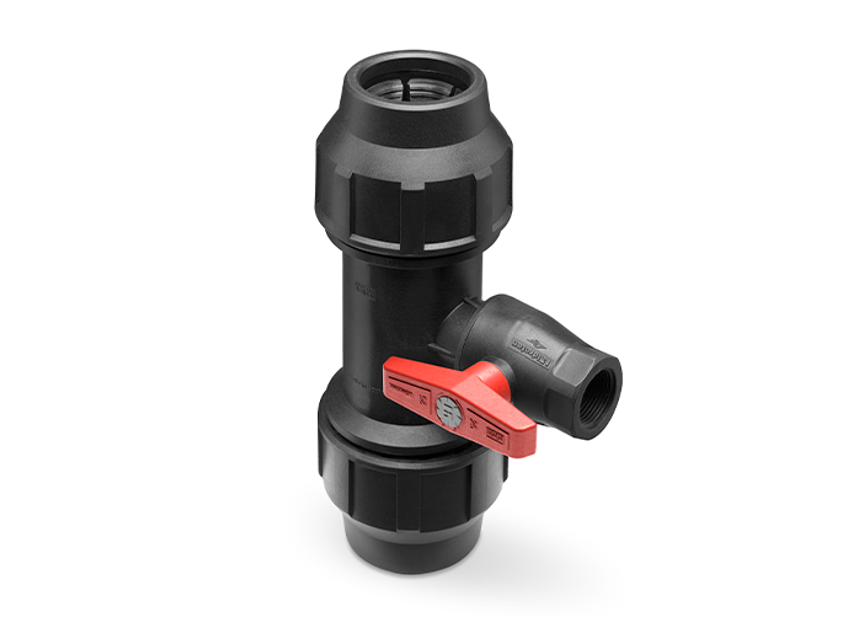 Compression Tee C/W GFPP Compact Valve by Hydrodif Products Limited