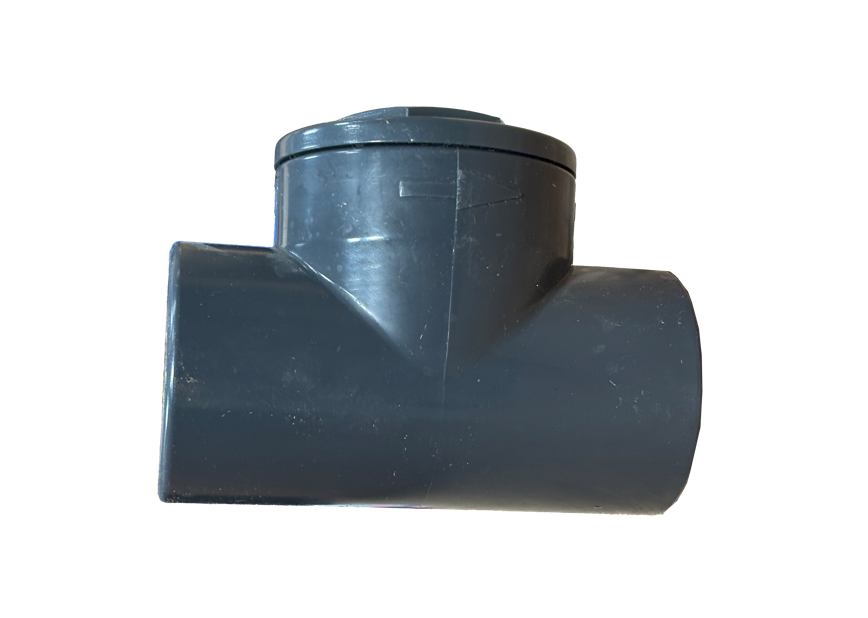 PVC Three Way Swing Check Valve BSP Hydrodif Products Limited