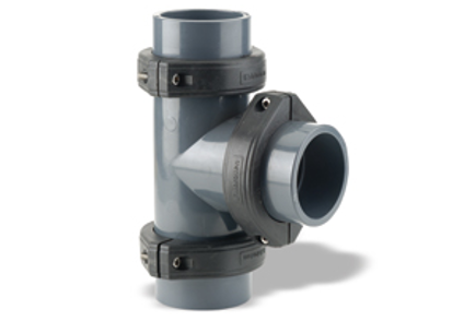 Hydrodif Netvitc System PVC 90deg TEE W/F 06N - Geoquip Water Solutions