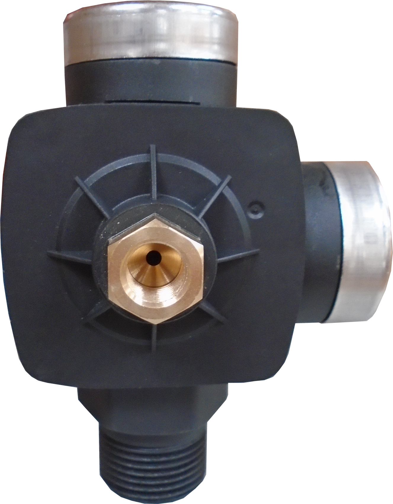 T-KIT Universal 3 Way Fitting Non Return & Gauge - Geoquip